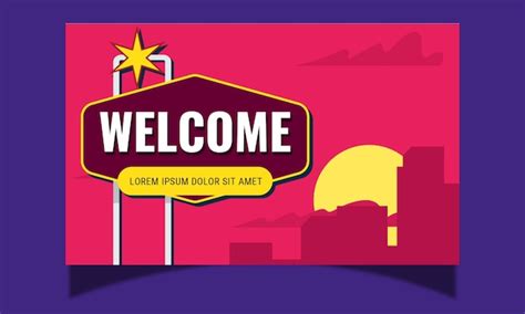 환영 배너 디자인 프리미엄 벡터