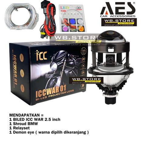 Jual Paket Biled Aes Icc War 01 2 5 Inch Blue Lens 65 Watt Garansi 1