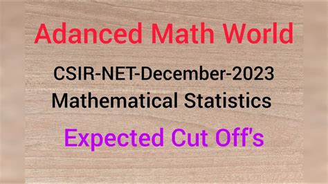 Csir Net December Expected Cut Off S Youtube