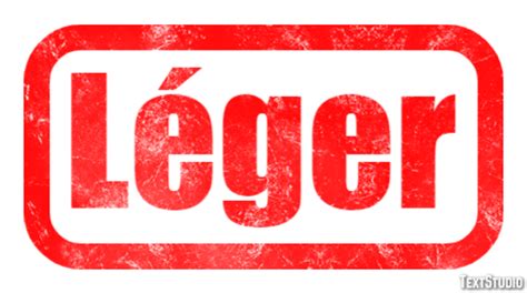 Léger Text Effect and Logo Design Word