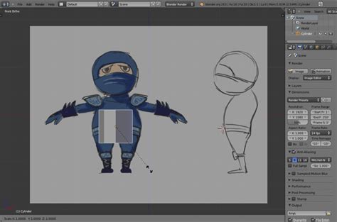 Creating A Low Poly Ninja Game Character Using Blender Part 1 Envato