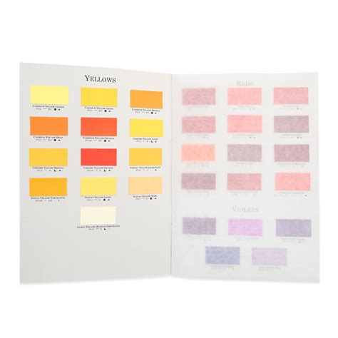 Cornelissen Pigment Colour Chart Artists Quality Pigment Sets
