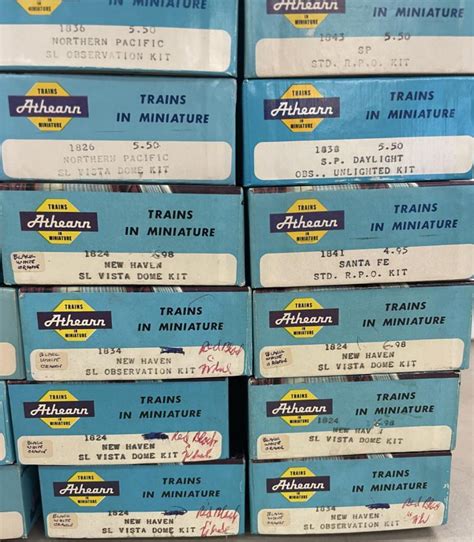 Bid Now 21 Athearn Ho Streamline Passenger Car Kits February 3 0123