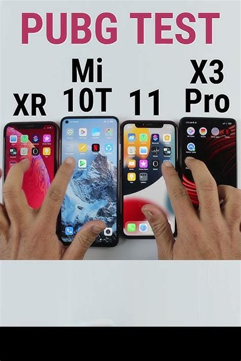 Xr Vs Mi 10t Vs 11 Vs X3 Pro Pubg Test In 2022 A12 Bionic Vs Sd 865