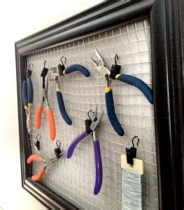 DIY Framed Wire Tool Hanger Re Purpose Old Picture Frames Part Love My DIY Home