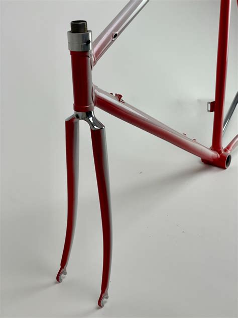 Vintage Lugged Steel Time Trial Tt Funny Bike Bike Frame Set 60cm