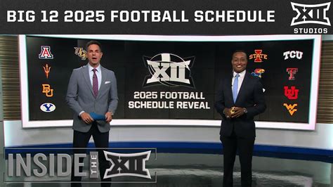 2025 Big 12 Football Schedule Reveal Show Inside The 12 Youtube
