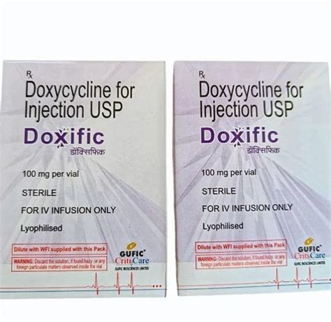 Doxific Doxycline 100mg Injection At Best Price In Mumbai Id