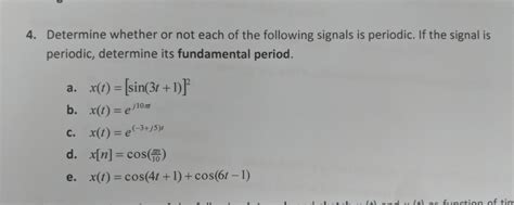 Solved Determine Whether Or Not Each Of The Following Chegg