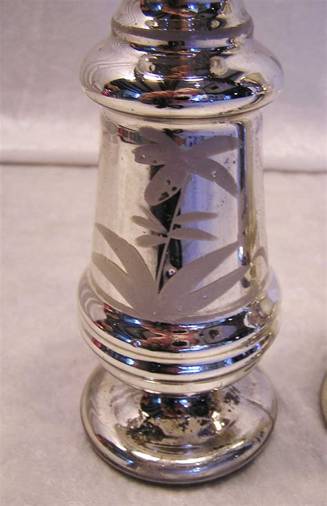 A Pair Of Lustrous Bohemian Blown Molded Silvered Or Mercury Glass
