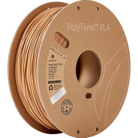 Polymaker Polyterra Pla Filament 1 75mm Wood Brown 1kg