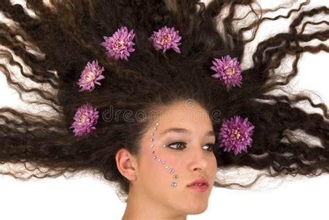 Princesa Flor Foto De Archivo Imagen De Peinado Inocente 2223056