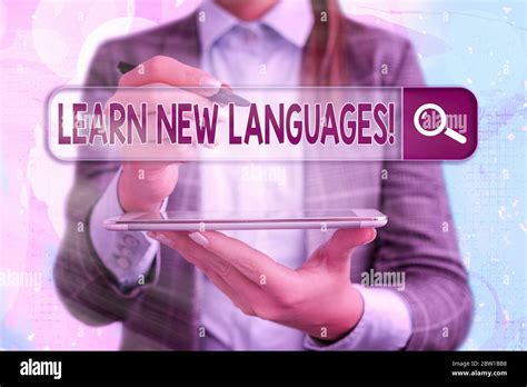 Conceptual Hand Writing Showing Learn New Languages Concept Meaning