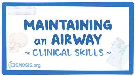 Maintaining An Airway Video Causes And Meaning Osmosis