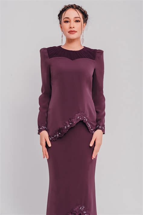 Ava Kurung Dark Purple CLASA RTW