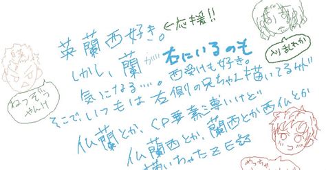 らくがき ヘタリア腐 仏兄と蘭にいさんと親分 本家ネタバレ 黒兎ハチは生きている。のマンガ フランシス・ボヌフォワ ヘタリア