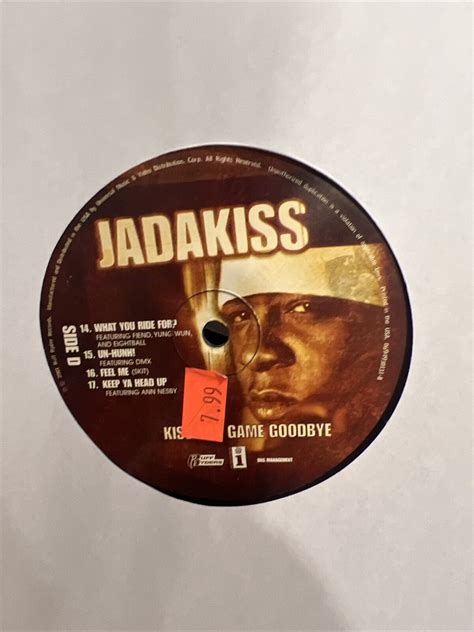 Kiss Tha Game Goodbye Pa Lp By Jadakiss Vinyl Aug 2001 Side C