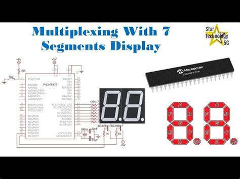 Microcontroller PIC16F877 Video 19 Multiplexing With 7 Segment Display