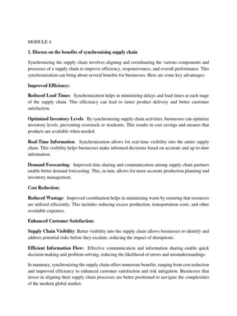 Shruti Assignment 45 Pdf Supply Chain Supply Chain Management
