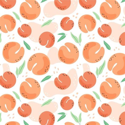 Peach Slices Pattern Vectors And Illustrations For Free Download Freepik