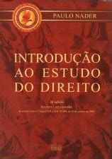 Livro Introdução ao Estudo do Direito Paulo Nader Estante Virtual