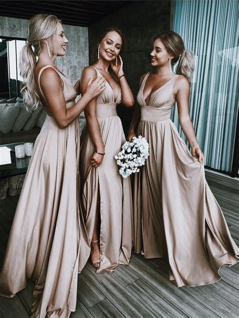 Elegant Long Bridesmaid Dresses