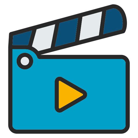 Clapperboard Generic Color Lineal Color Icon