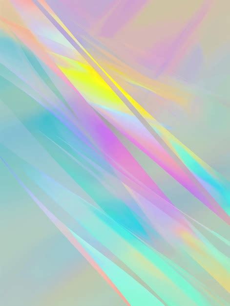 Prismatic Iridescent Gradient Surface With Abstract Shapes Multipurpose