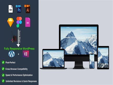 Psdfigmasketchxdaipdf Converted To Wordpress Using Elementor Upwork