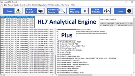 Hl7 Analytical Engine Plus Msaso Software And Consulting Llc