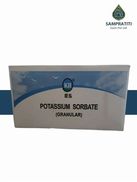 Potassium Sorbate Granular For Beverages Preservative Packaging Size