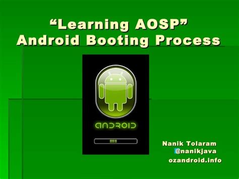 Learning AOSP Android Booting Process PPT Operating Systems Computer Software And