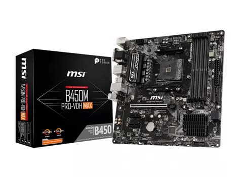 Материнская плата MSI B450M PRO-VDH MAX купить по низкой цене в Украине ...