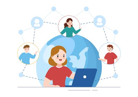 Intranet Internet Network Connection Technology To Share Confidential