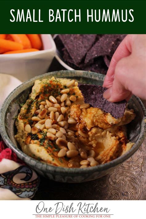 Small Batch Hummus Recipe With Chickpeas