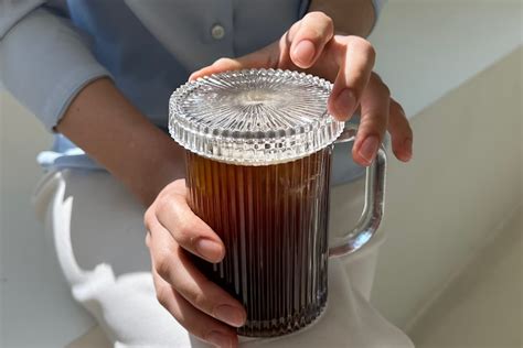 오로드 아이스커피잔 하이볼잔 카페 유리컵 맥주잔 플리츠 400ml 위시버킷