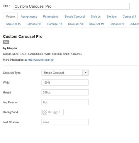 Module Options