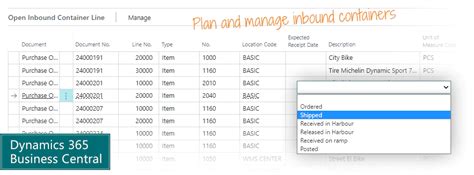 Plan And Receive Inbound Containers With Multiple Purchase Orders