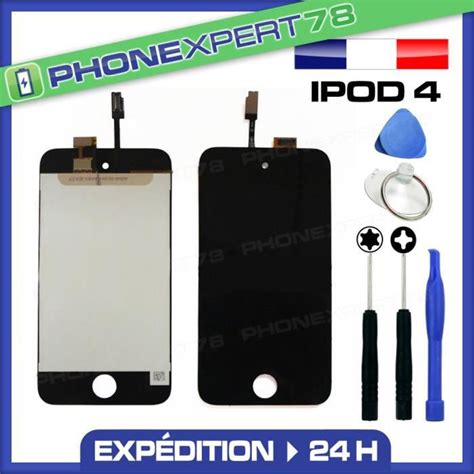 Vitre Écran LCD iPod Touch 4 noir Cdiscount Téléphonie