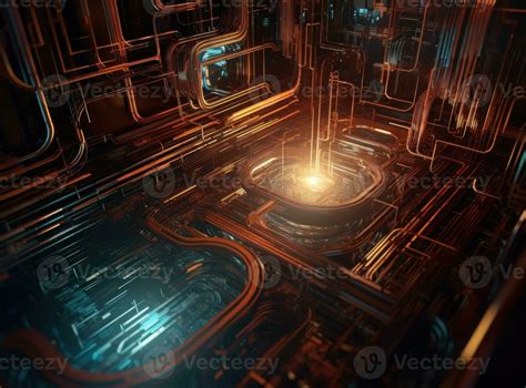 Big Data Visuliastion Cyberspace Created With Technology 24530242 Stock