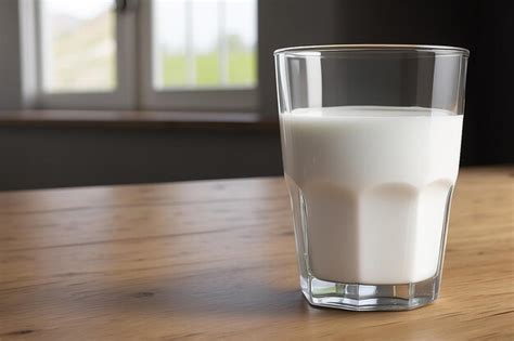 A Fresh Glass Of Milk Premium Ai Generated Image
