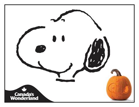 Printable Snoopy Pumpkin Stencil Free Printable