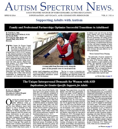 asn spring 2016 issue autism spectrum news