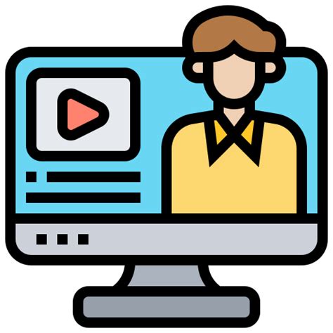 Based Computer Education Media Training Icon