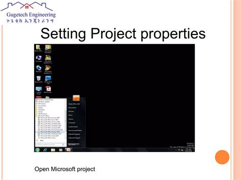 project management with ms project 2007 ppt