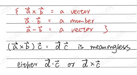 Solved Which Expression Is Meaningless Vector A Vector B· Vector C