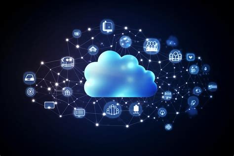 Premium Photo Cloud Iot Internet Of Things Icon And Symbol