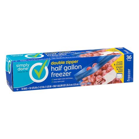 Ziploc Half Gallon Freezer Bags Ph