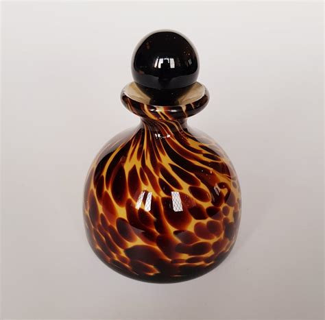 Amici Safari Glassware Leopard Print Perfume Bottle One Offs