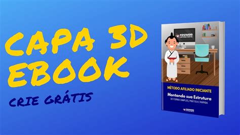 Como Criar Capa 3d Para Ebook Tutorial Youtube